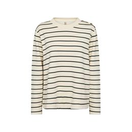 soyaconcept Damen Blusentop "Soya Concept Shirt SC_BARNI"1620c cream combi, Gr. XS, Obermaterial: 48% Viskose, 48% Polyester, 4% Elasthan, Blusen