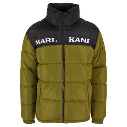 Karl Kani Herren Winterjacke "Karl Kani Karl Kani Retro Essential Puffer Jacket", gr&uuml;n, Gr. XS, mehrfarbig, 100% Polyester, Jacken