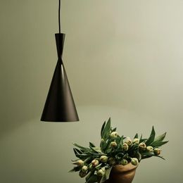 Tom Dixon Beat Tall Pendelleuchte, LED, LEDP15BKEU+BLS03,