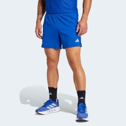 Herren Laufshorts "OTR B SHORT", blau, Gr. S, adidas Performance, Obermaterial: 100% Polyester, Hosen