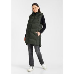 Frieda & Freddies New York Damen Longweste "Thermolite Vest / Little Twister"olive, Gr. 40, FRIEDA & FREDDIES, unifarben, 100% Polyamid, Westen
