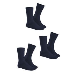 Hudson M&auml;dchen Socken "Socke Simply&sup3; 3-Pack", Gr. 35, blau, Obermaterial: 80% Baumwolle CO. 18% Polyamid PA. 2% Elasthan EL., Socken