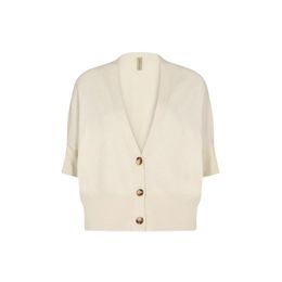 Cardigan soyaconcept "Soya Concept Cardigan SC_DOLLIE", Damen, Gr. XL, 1620 cream, Obermaterial: 75% Viskose, 25% Nylon, Strickjacken