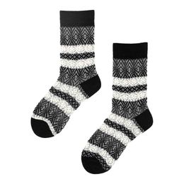 Hudson Damen Socken "Socke Cosmic Nordic", Gr. 39, schwarz, Obermaterial: 46% Polyamid PA. 28% Wolle WO. 20% Viskose CV. 6% Kaschmir WS., Socken