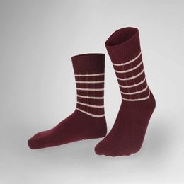 Hudson Damen Socken "Socke Row", Gr. 39, rot, Obermaterial: 86% Baumwolle CO. 13% Polyamid PA. 1% Elasthan EL., Socken