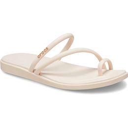 Crocs Damen Sandalette "Miami Toe Loop Sandal", Gr. 41, beige, Croslite , Schuhe, Pool Slides, Badeschuh, Sandale mit Zehenschlaufe
