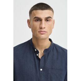 !Solid SOLID Herren Langarmhemd "Langarmhemd SDAllan", blau, Gr. L, Obermaterial: 58% Leinen LI. 42% Viskose CV., Hemden