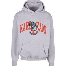 Kapuzensweatshirt Karl Kani "Karl Kani Karl Kani OG Eagle Print OS Hoodie", Herren, Gr. L, graumelange, rot, 80% Baumwolle, 20% Polyester, bedruckt, Sweatshirts