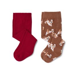 Tchibo - 2 Paar Baby-Strumpfhosen - Newborn - Gr. 50/56 - rot