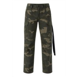 Brandit Damen Cargohose "Brandit Damen Ladies M-65 Cargo Pants"schwarzcamo, Gr. 28, unifarben, 100% Baumwolle, Hosen