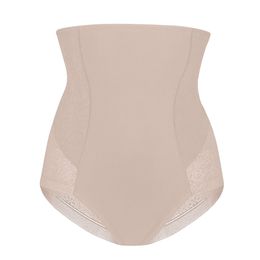 SuSa Damen High-Waist-Panty "Highwaist Panty Milano", Gr. 36, beige, Obermaterial: 86% Polyamid PA. 11% Elasthan EL. 3% Baumwolle CO., Unterhosen