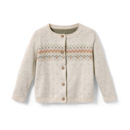 Tchibo - Kinder-Strickjacke - Herren - Gr. 110/116 - beige/jacquard