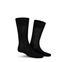 Kunert Damen Socken "Socke Clark", Gr. 43, schwarz, Obermaterial: 98% Baumwolle CO. 2% Elasthan EL., Socken