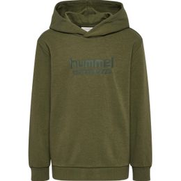Hummel M&auml;dchen Kapuzensweatshirtwinter moss, Gr. 134, Obermaterial: 60% Baumwolle, 40% Polyester, Sweatshirts