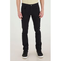 Blend Herren 5-Pocket-Hose "BHSaturn"schwarz, Gr. 34, unifarben, Web, 98% Baumwolle, 2% Elasthan, Hosen, Chinohose mit zahlreichen Leder-Logopatches