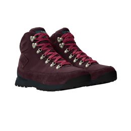 The North Face Damen Schn&uuml;rboots "W BACK-TO-BERKELEY IV TEXTILE WP", Gr. 41,5, rot, Leder, Textil, Schuhe, Snowboots, Winterstiefel, Winterschuhe,