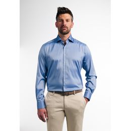 Eterna Herren Langarmhemd "MODERN FIT", blau, Gr. 44, 4% Elasthan, 26% Polyamid, 70% Lyocell, Hemden, EASY IRON (b&uuml;gelleicht)