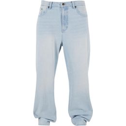 Bequeme Jeans Karl Kani "Karl Kani Herren", Herren, Gr. 34, Normalgr&ouml;&szlig;en, bleached blau, 100% Baumwolle, Jeans