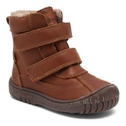 bisgaard M&auml;dchen Winterstiefel "ellis tex", Gr. 26whiskey, Leder, unifarben, Schuhe, Klettschuh mit TEX-Membrane, Gr&ouml;&szlig;enschablone zum Download