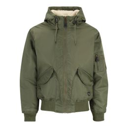 Brandit Herren Bomberjacke "Brandit Herren CWU Jacket hooded"olive, Gr. S, unifarben, 100% Polyamid, Jacken