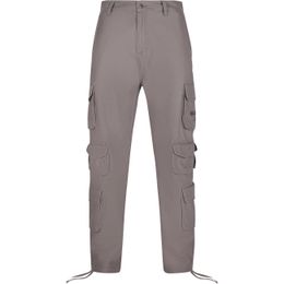 Cargohose Karl Kani "Karl Kani Herren Karl Kani Retro Washed Cargo Pants", Herren, Gr. L, US-Gr&ouml;&szlig;en, anthrazit, 100% Baumwolle, unifarben, relaxed fit, Hosen Cargohose