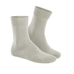 Hudson Damen Socken "Socke Relax Cotton", Gr. 39, beige, Obermaterial: 97% Baumwolle CO. 3% Elasthan EL., Socken