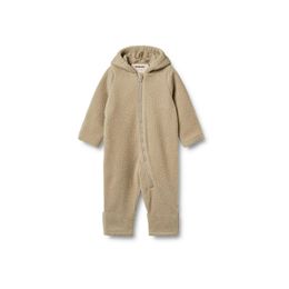 Wheat Kinder Jumpsuit "Wheat Fleece-Anzug Allo"driftwood, Gr. 80, unifarben, 100% Polyester (Recycelt), Overalls