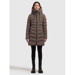 Khujo Damen Steppmantel "TUHANI5"dull gr&uuml;n, Gr. XXL, unifarben, 100% Polyester, M&auml;ntel