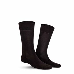 Kunert Damen Socken "Socke Fresh Up", Gr. 47, braun, Obermaterial: 62% Baumwolle CO. 36% Polyamid PA. 2% Elasthan EL., Socken