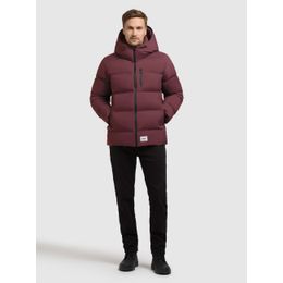Khujo Herren Steppjacke "SILAS3"moscato rot, Gr. XL, unifarben, 100% Nylon, Jacken