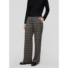 Rabe Damen Jerseyhose "Hose"schwarz, Gr. 46, kariert, 75%Polyester, 20%Viskose, 5%Elasthan, Hosen