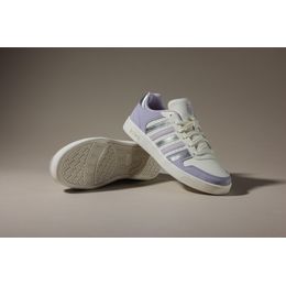 Sneaker K-Swiss "Court Palisades", Damen, Gr. 37, silber (snow wei&szlig;, lila, lavender, metallic silber), Schuhe Sneaker