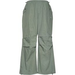 Karl Kani Herren Stoffhose "Karl Kani Herren KM233-032-1 KK Small Signature Parachute Pants"dusty gr&uuml;n, Gr. L, unifarben, 100% Baumwolle, Hosen