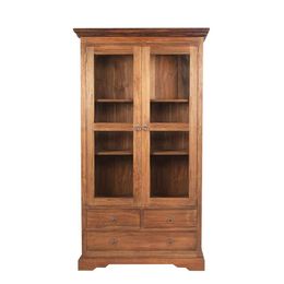 Pharao24.de Massivholz Vitrine aus Teak online kaufen