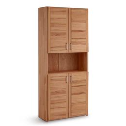 Pharao24.de Arbeitszimmerschrank aus Kernbuche und Buche Massivholz 80 cm breit