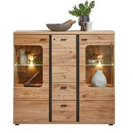 Pharao24.de Esszimmer Highboard mit LED Beleuchtung modernem Design