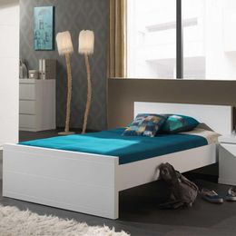 Pharao24.de Bett in Wei&szlig; modern