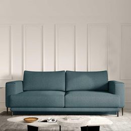 Pharao24.de Sofa Dreisitzer Sofa aus Webstoff mit Armlehnen