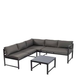 Pharao24.de Balkonmöbel Lounge Set aus Aluminium pulverbeschichtet (zweiteilig)