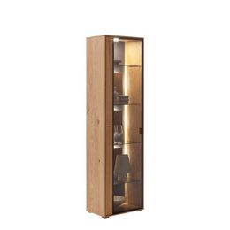 Pharao24.de Vitrinenschrank Wohnzimmervitrine in modernem Design 206 cm hoch
