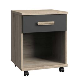 Pharao24.de Schreibtischcontainer mit Rollen und einer Schublade Made in Germany