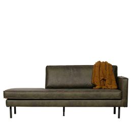 Pharao24.de Sofa in Olivgr&uuml;n Recyclingleder Retro Design