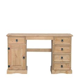 Pharao24.de Schreibtisch Honigfarben aus Kiefer Massivholz Landhausstil