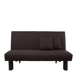 Pharao24.de Doppelschlafsofa dunkelbraun 145 cm breit Made in Germany