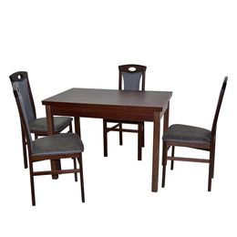 Pharao24.de Esszimmerm&ouml;belset im klassischen Stil Tisch ausziehbar (f&uuml;nfteilig)