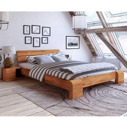Pharao24.de Futonbett aus Kernbuche Massivholz modern