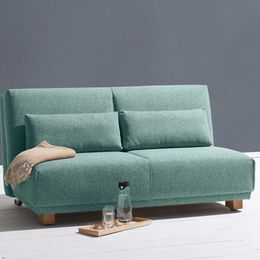 Pharao24.de Faltsofa in Petrol Webstoff Made in Germany