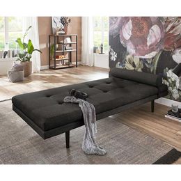 Pharao24.de Polster Loungeliege in Schwarz 200 cm tief - 85 cm breit