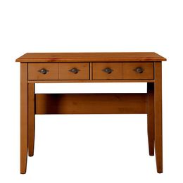 Pharao24.de Home Office Tisch Kiefer in Bernsteinfarben Landhausstil