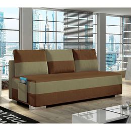 Pharao24.de Schlafsofa Couch in modernem Design 200 cm breit